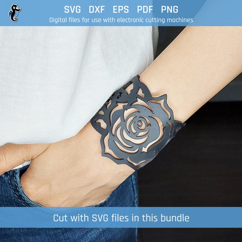 Leather Bracelet SVG Cut File Cuff Bracelet SVG Cut File - Etsy
