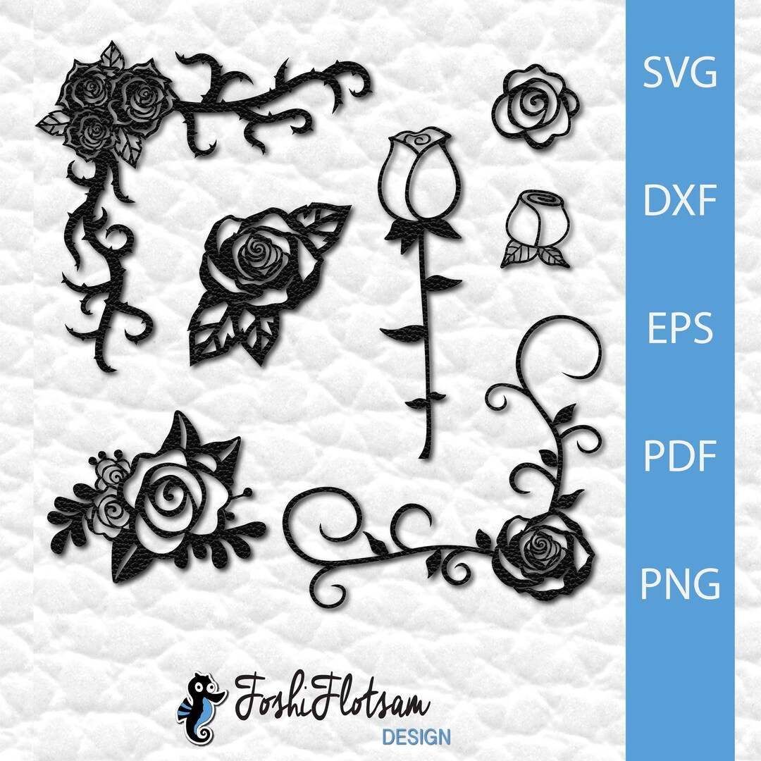 Rose Cut File Rose SVG Roses Clipart Roses SVG Flower Rose Svg Roses ...