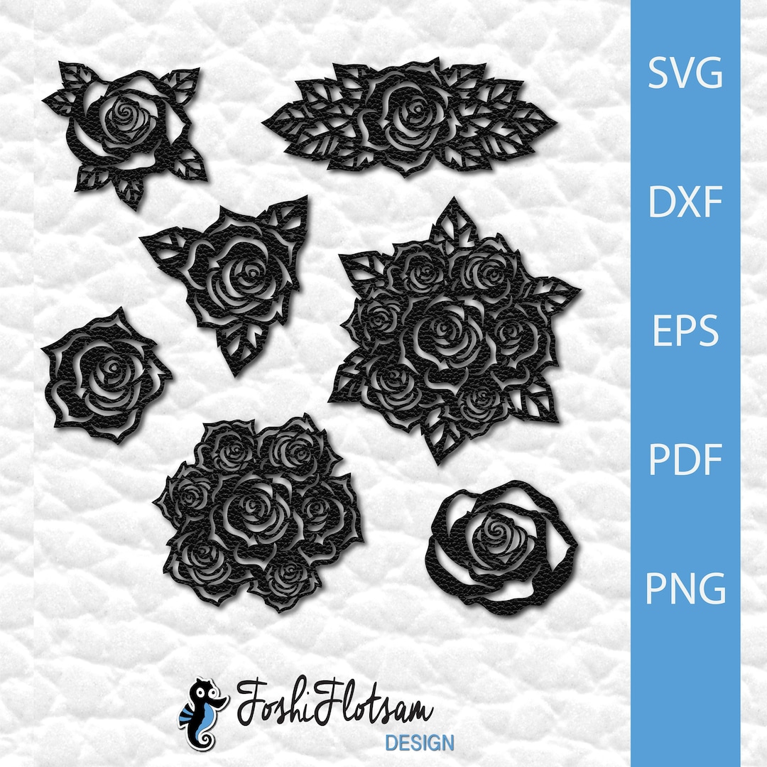 Rose Cut File | Rose Bouquet SVG | Rose SVG | Flower Rose Svg | Roses ...