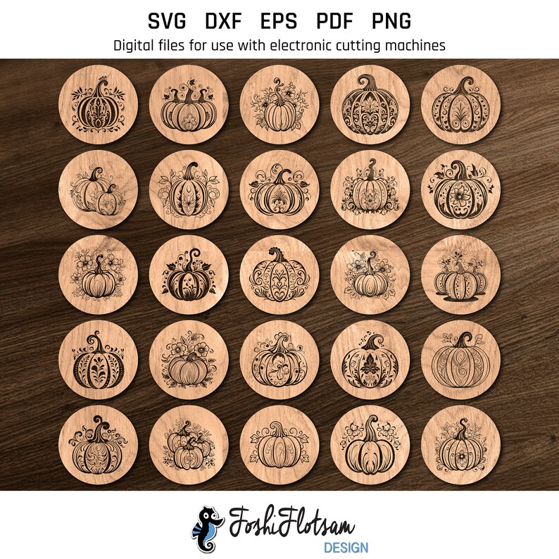 25 Coaster SVG | Fall SVG Bundle | Laser Cut Files | Laser Engrave File ...