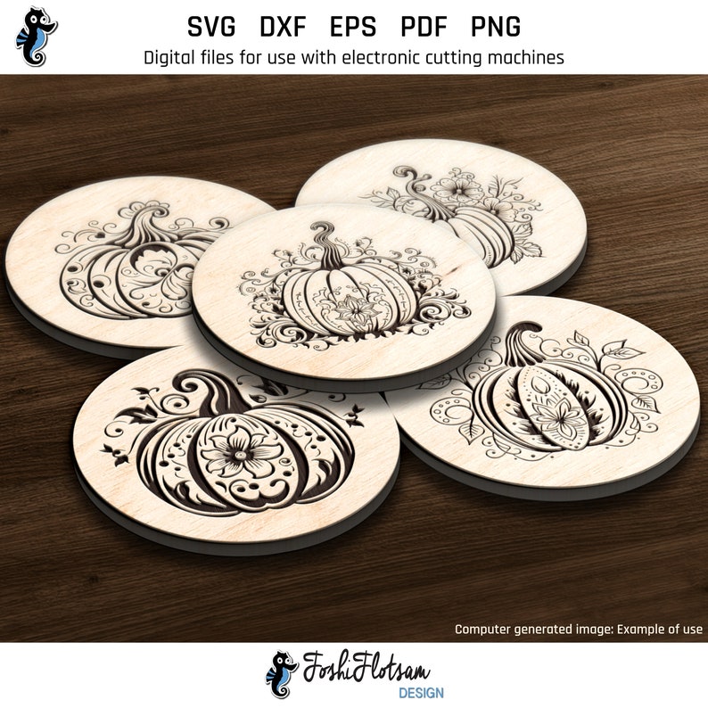 25 Coaster SVG | Fall SVG Bundle | Laser Cut Files | Laser Engrave File ...