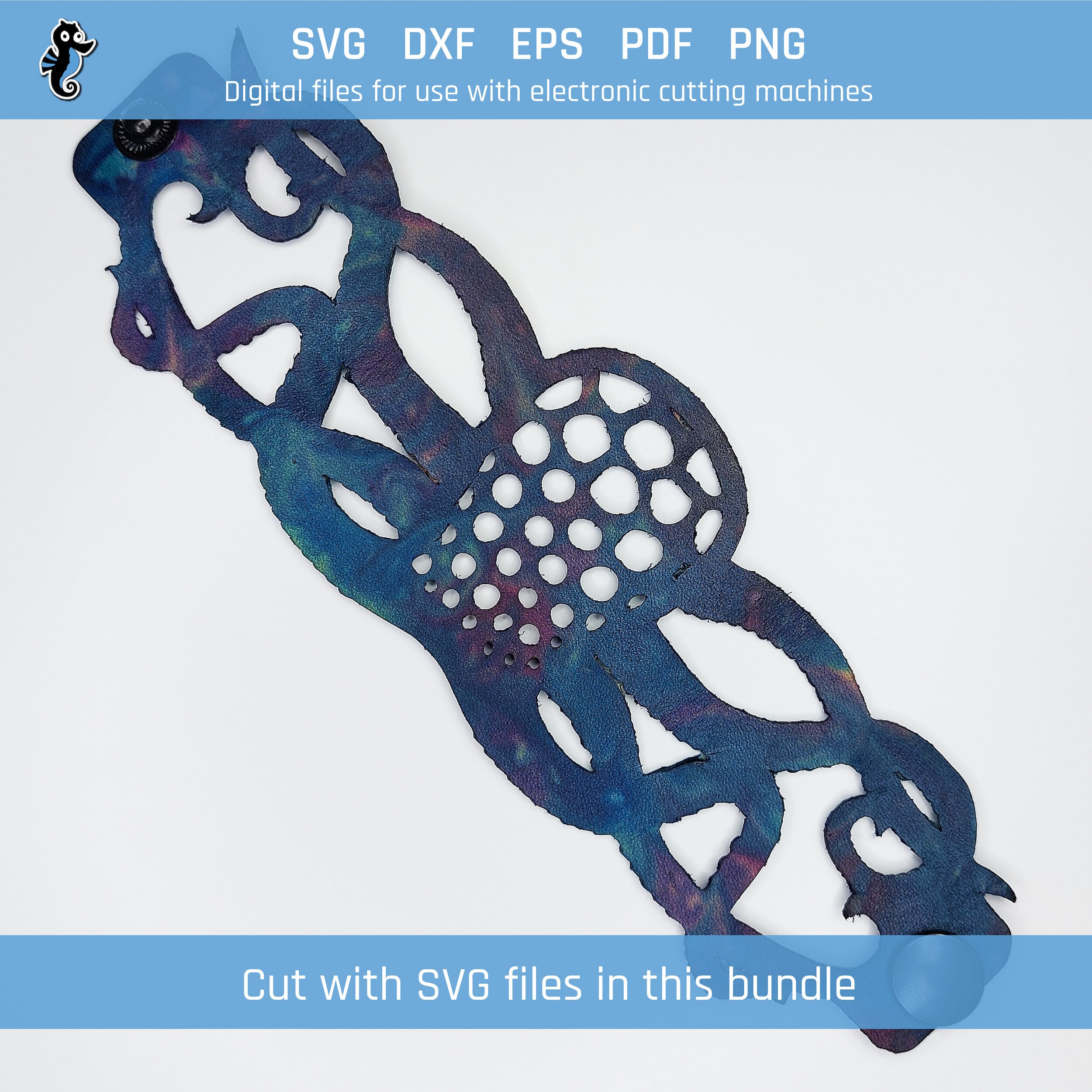 Leather Bracelet SVG, Octopus SVG, Bracelet SVG, Laser Cut Template ...