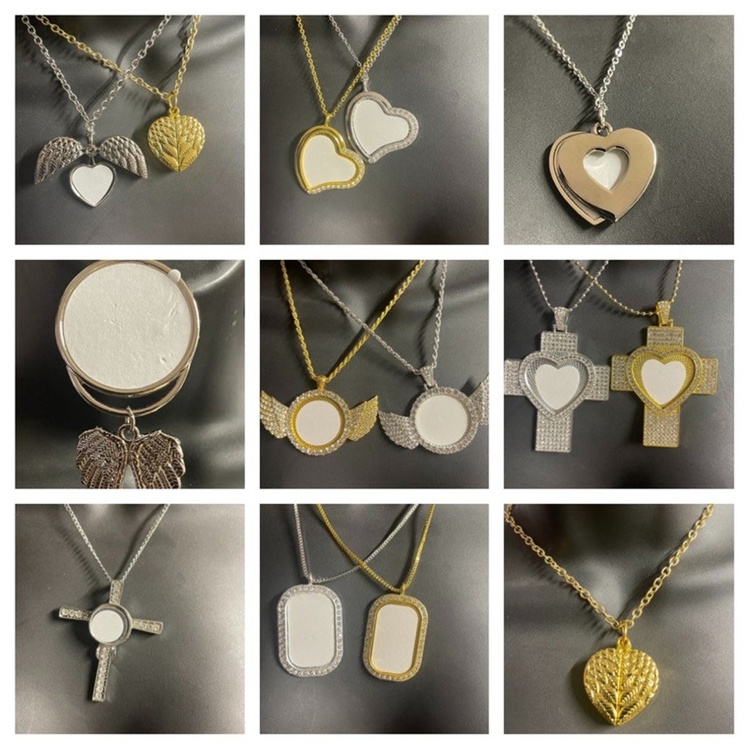 Sublimation Blank Necklace With Chain - Etsy