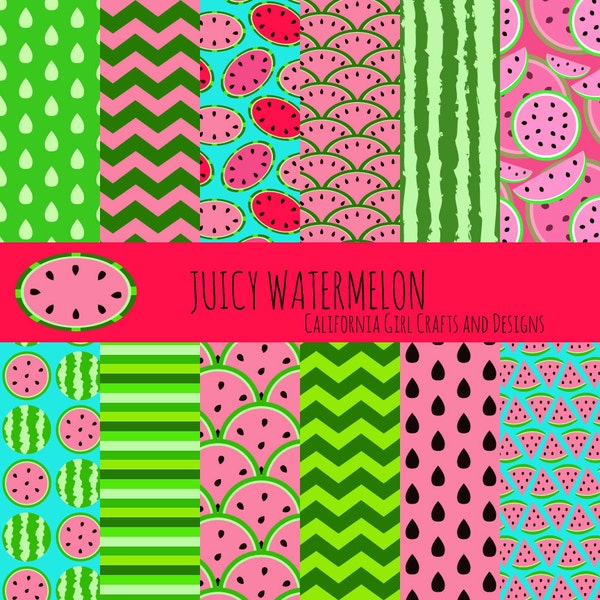Watermelon Paper - Etsy