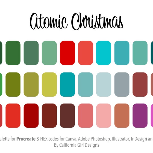 Christmas Red Color Scheme - Etsy