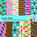 Sweet Tooth Digital Paper Pack - Candy and Sweets - 12 by 12 Inches ...