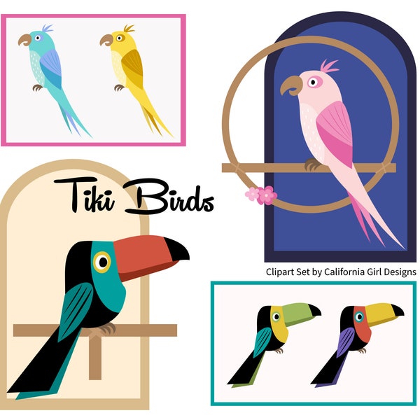Tiki Clipart - Etsy