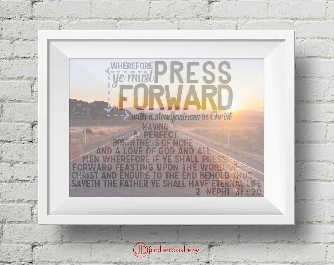 Press Forward Saints Steadfastness in Christ Printable 2016 LDS Mutual ...