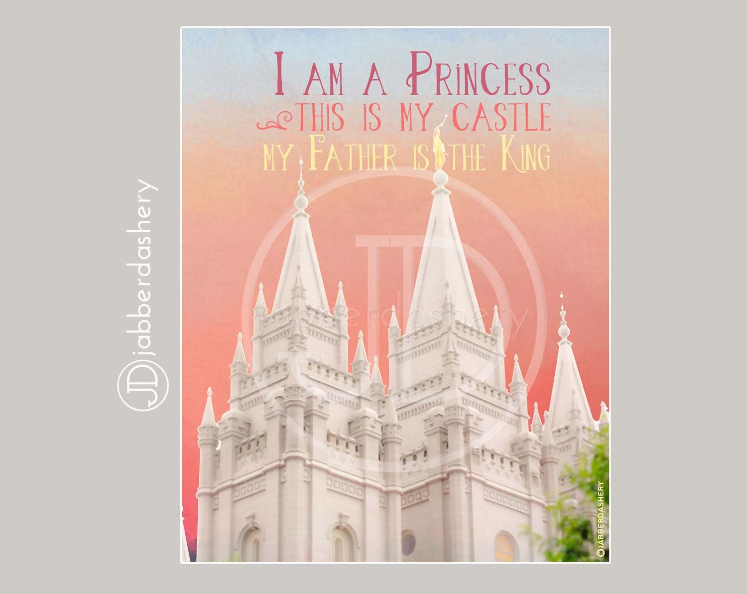 LDS "i Am A Princess" Salt Lake City Temple 8x10 Quote Printable ...
