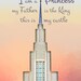 LDS Princess Temple 5x7 Quote Printable Typography - Etsy