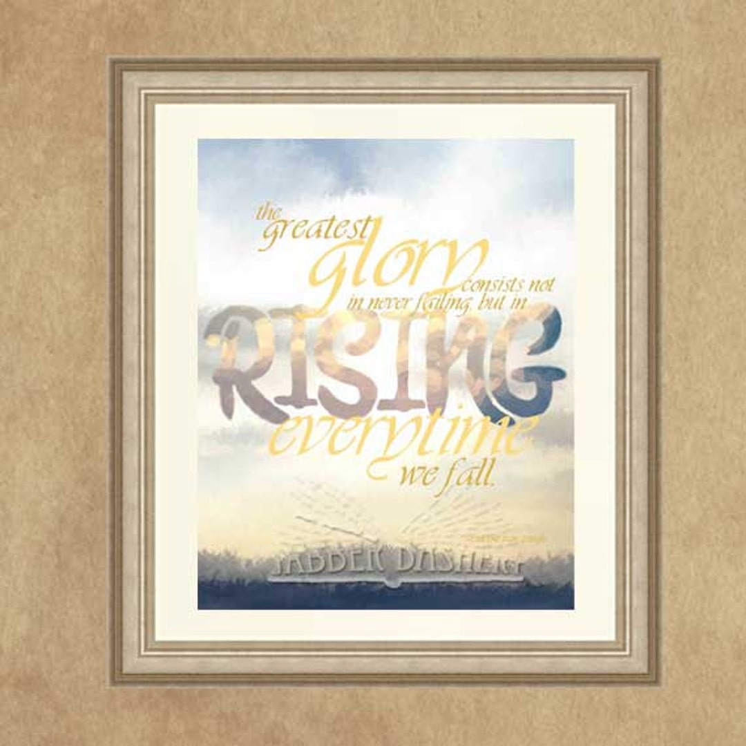 Greatest Glory Consists in Rising Van Gogh Quote 8x10 Printable ...