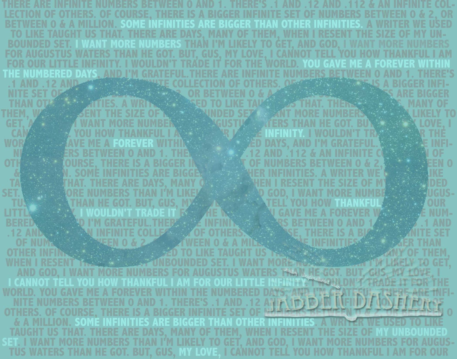 Our Little Infinity "the Fault in Our Stars" Quote Print 8x10 Printable ...