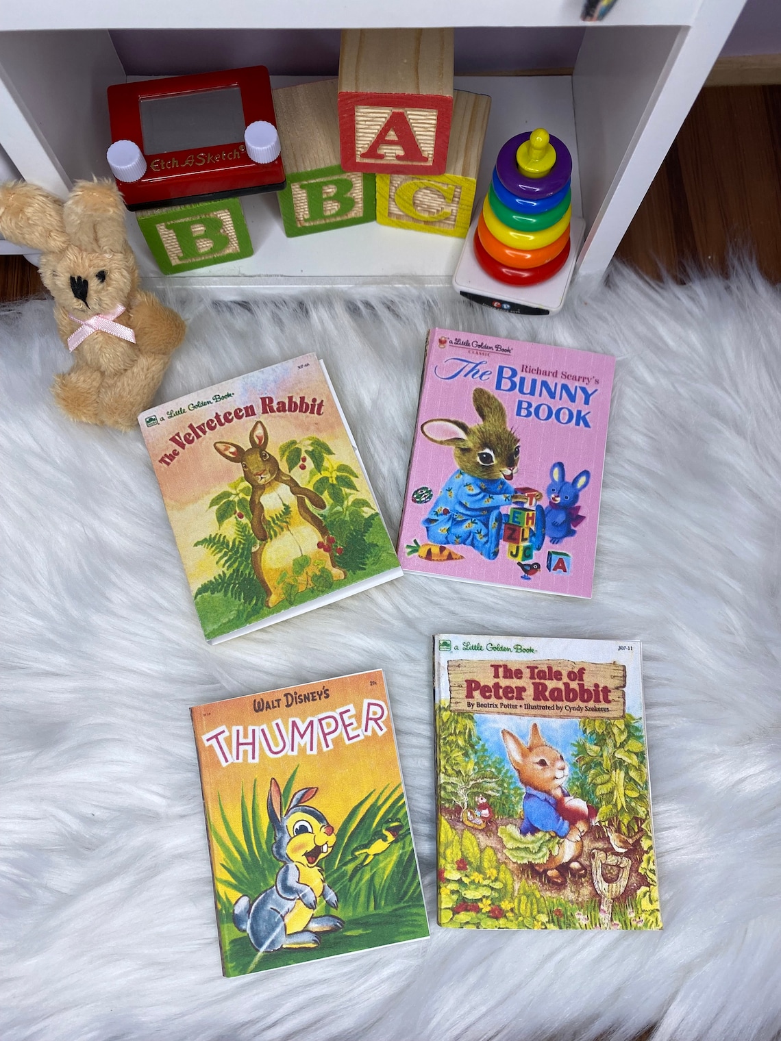 Doll Book Covers Theme Bunny Rabbit Books Fairytales PDF - Etsy