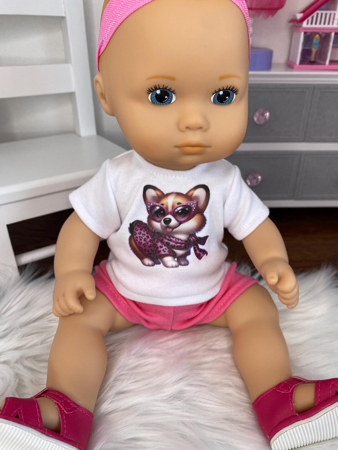 13 in Baby Doll Shirt, Made to Fit, Bitty Baby Splash Doll, 13 Inch ...