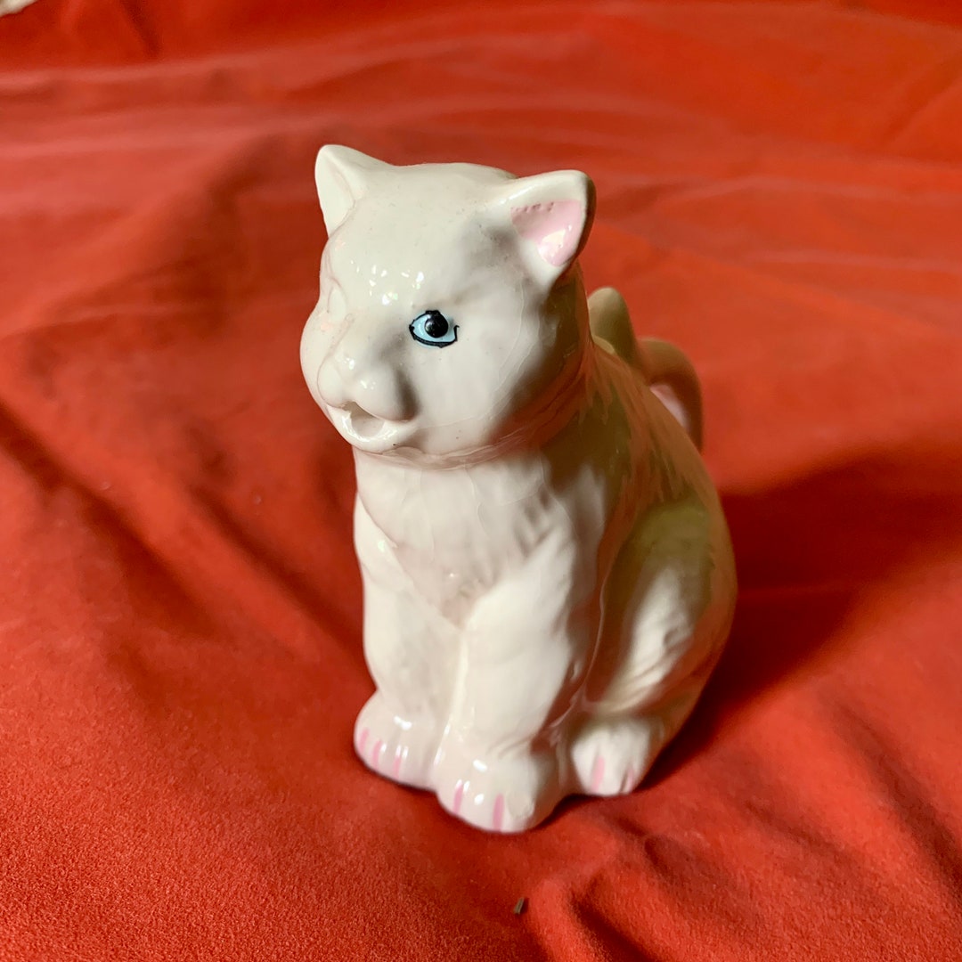 Vintage Porcelain Cat Creamer Syrup Ramikin - Etsy
