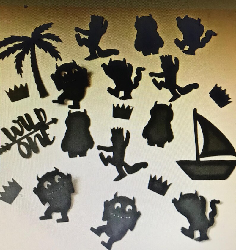 Where the Wild Things Are...monster Embellishments Cardstock Die Cut ...