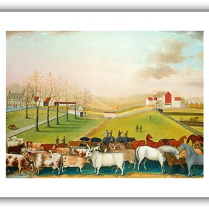 Edward Hicks : the Cornell Farm (1848) - Giclee Fine Art Print - Etsy