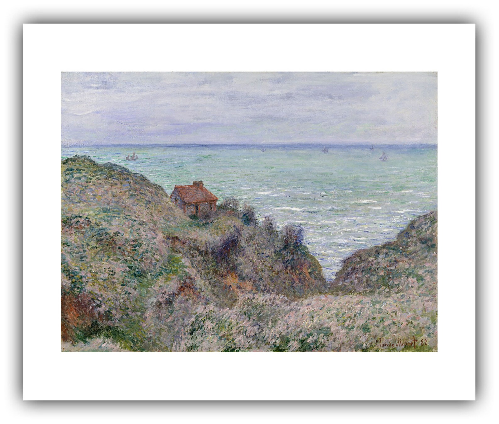 Claude Monet : Cabin of the Customs Watch (1882) - Giclee Fine Art ...