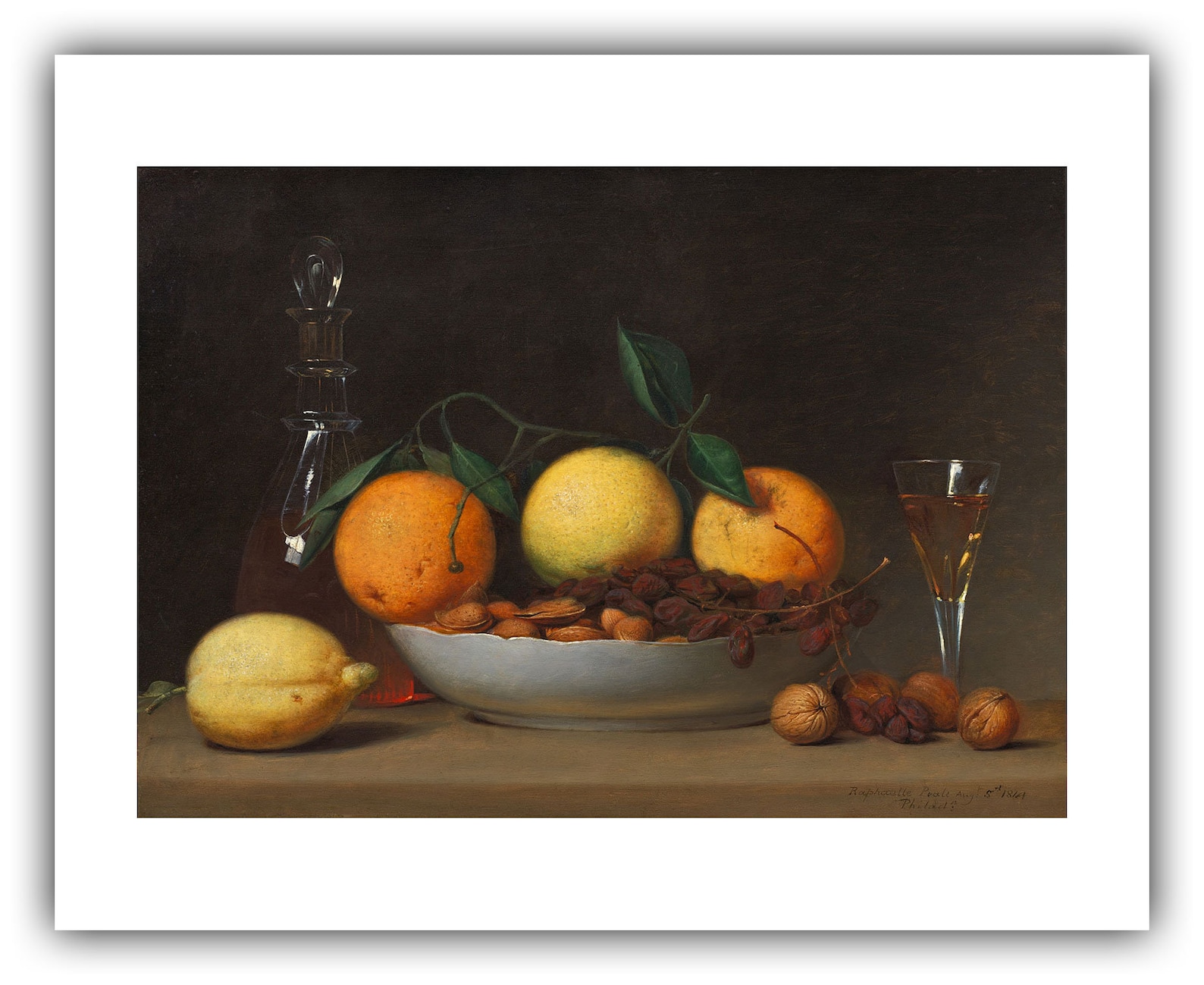Raphaelle Peale Still Life : A Dessert (1814) - Giclee Fine Art Print ...