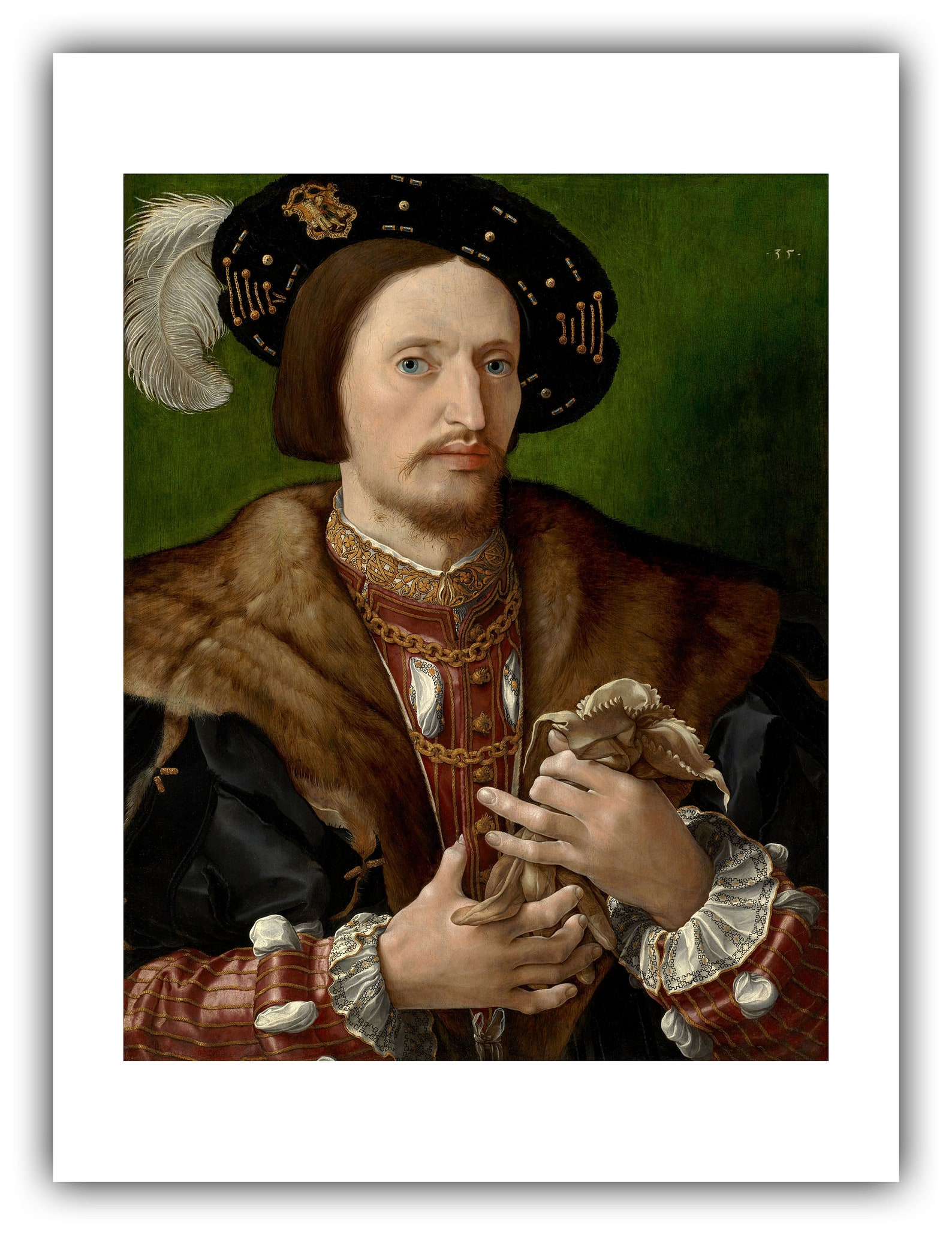 Jan Gossaert : Portrait of a Gentleman (c. 1530) - Giclee Fine Art ...