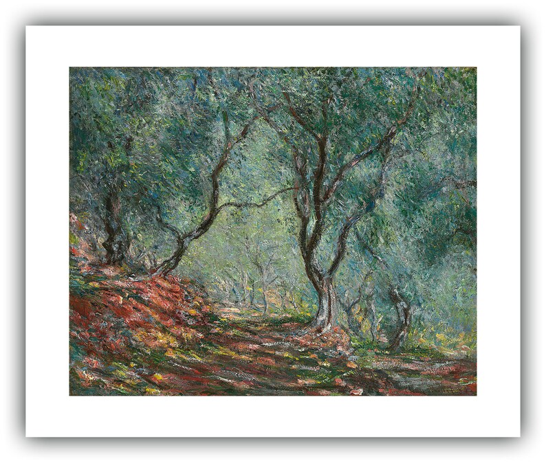 Claude Monet : Olive Trees in the Moreno Garden (1884) - Giclee Fine ...