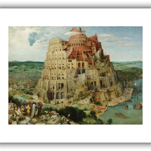 Pieter Brueghel the Elder : the Tower of Babel (1563) - Giclee Fine Art ...