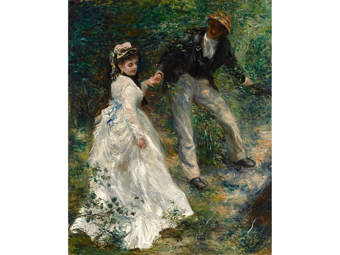 Pierre-auguste Renoir : La Promenade (1870) - Giclee Fine Art Print - Etsy