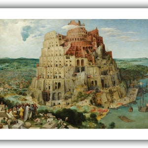 Pieter Brueghel the Elder : the Tower of Babel (1563) - Giclee Fine Art ...