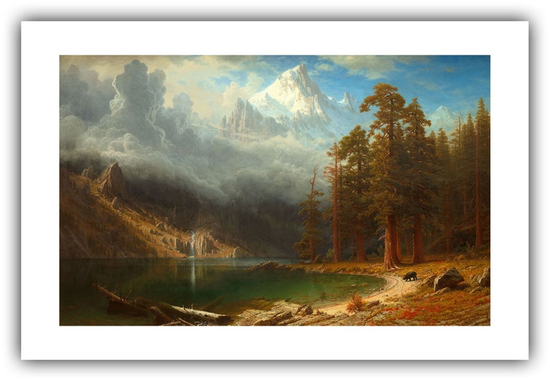 Albert Bierstadt : Mount Corcoran c. 1876-1877 Giclee Fine - Etsy