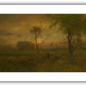 George Inness : Sunrise (1887) - Giclee Fine Art Print - Etsy