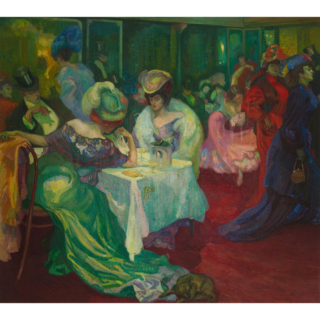 Axel Torneman : Night Café II (1906) - Giclee Fine Art Print - Etsy