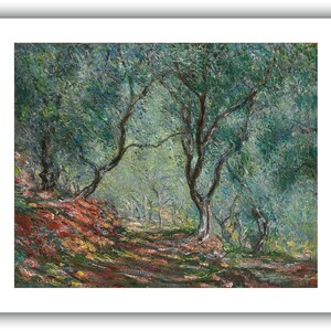 Claude Monet : Olive Trees in the Moreno Garden (1884) - Giclee Fine ...