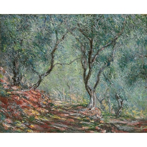 Claude Monet : Olive Trees in the Moreno Garden (1884) - Giclee Fine ...