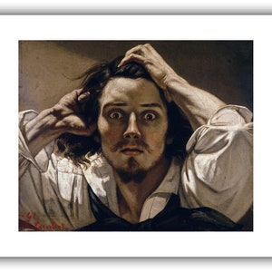 Gustave Courbet : the Desperate Man (1843-1845) - Giclee Fine Art Print ...