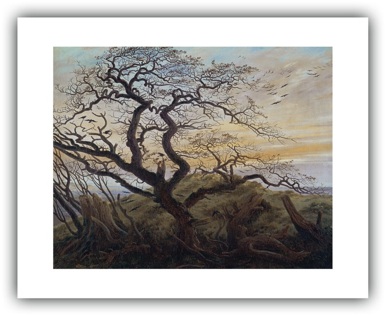 Caspar David Friedrich : the Tree of Crows (1822) - Giclee Fine Art ...