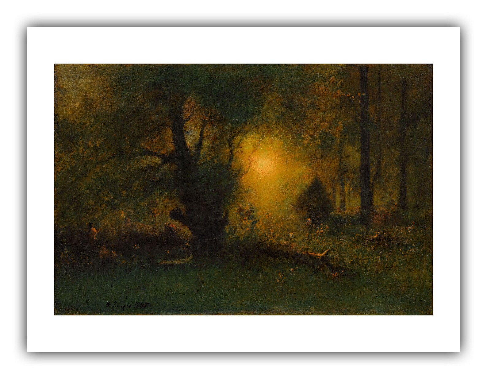 George Inness : Sunrise in the Woods 1887 Giclee Fine Art - Etsy