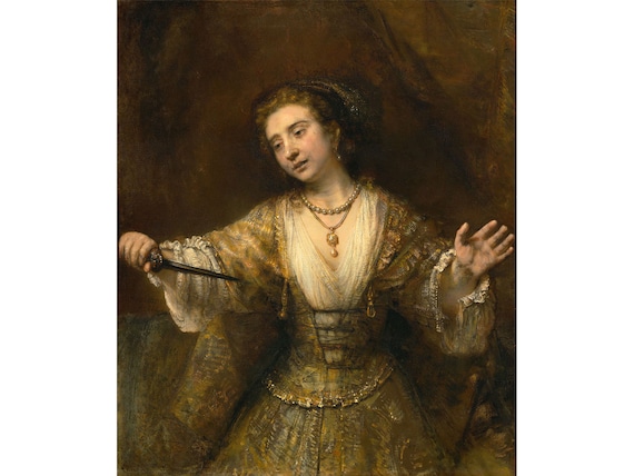Rembrandt van Rijn : Lucrecia 1664 Giclee Fine Art Print - Etsy España