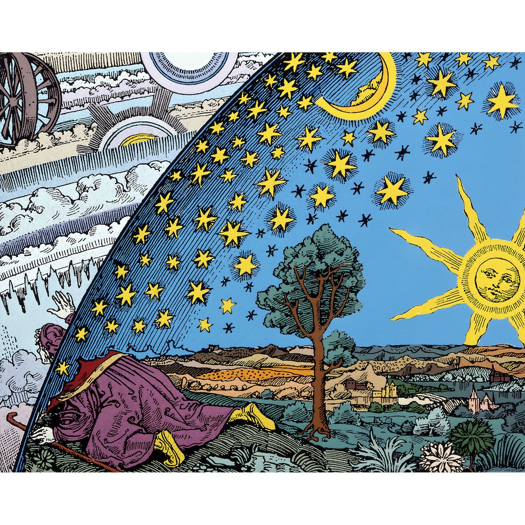 Unidentified Artist : the Flammarion Engraving (l'atmosphere ...
