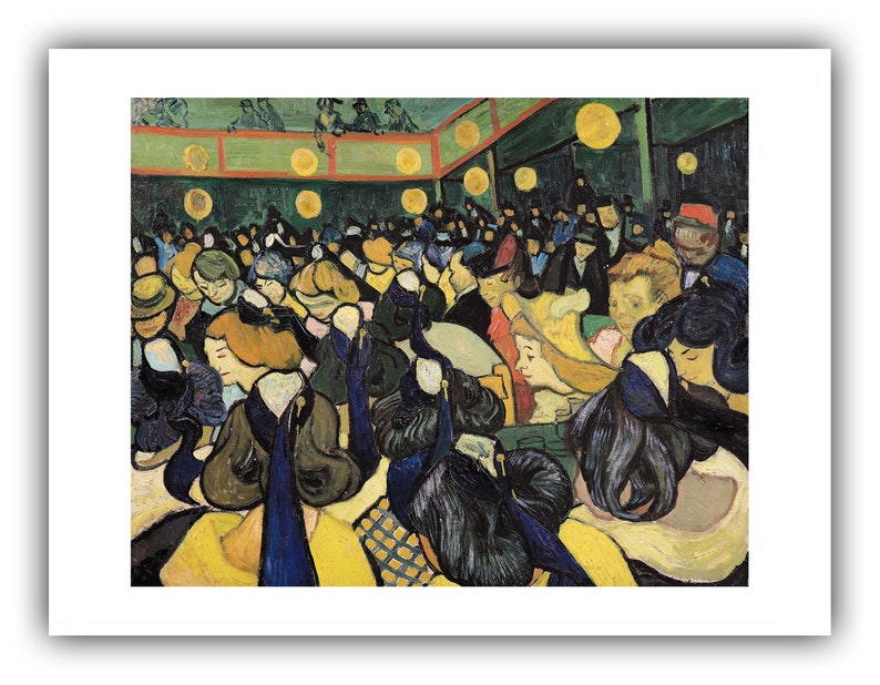 Vincent Van Gogh : the Dance Hall at Arles (1888) - Giclee Fine Art ...