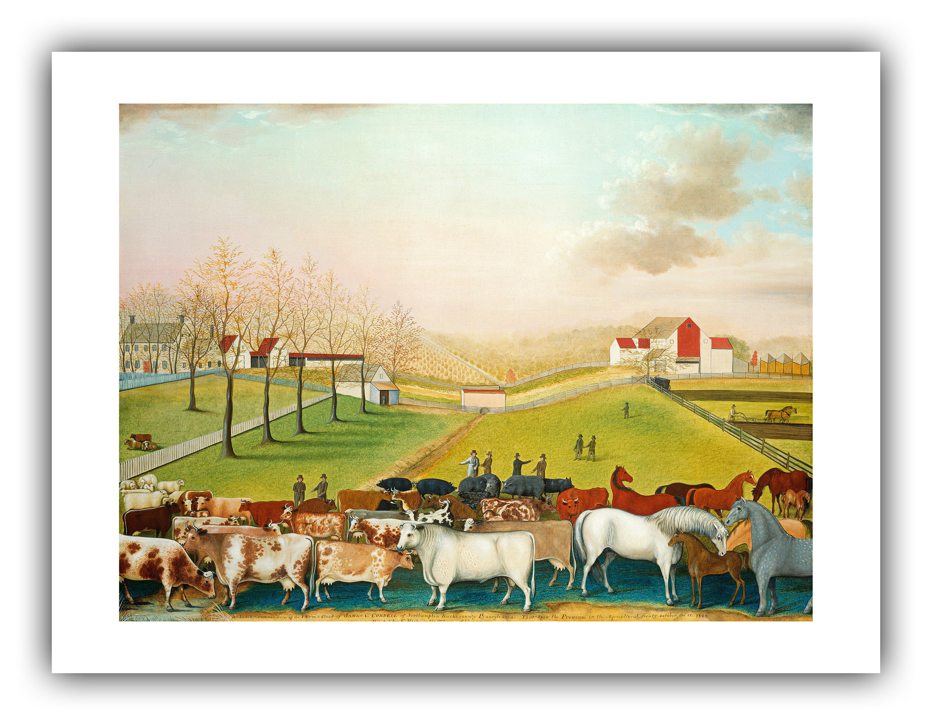 Edward Hicks : The Cornell Farm 1848 Giclee | Etsy