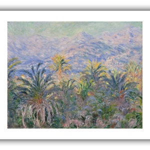 Claude Monet : Palm Trees at Bordighera (1884) - Giclee Fine Art Print ...