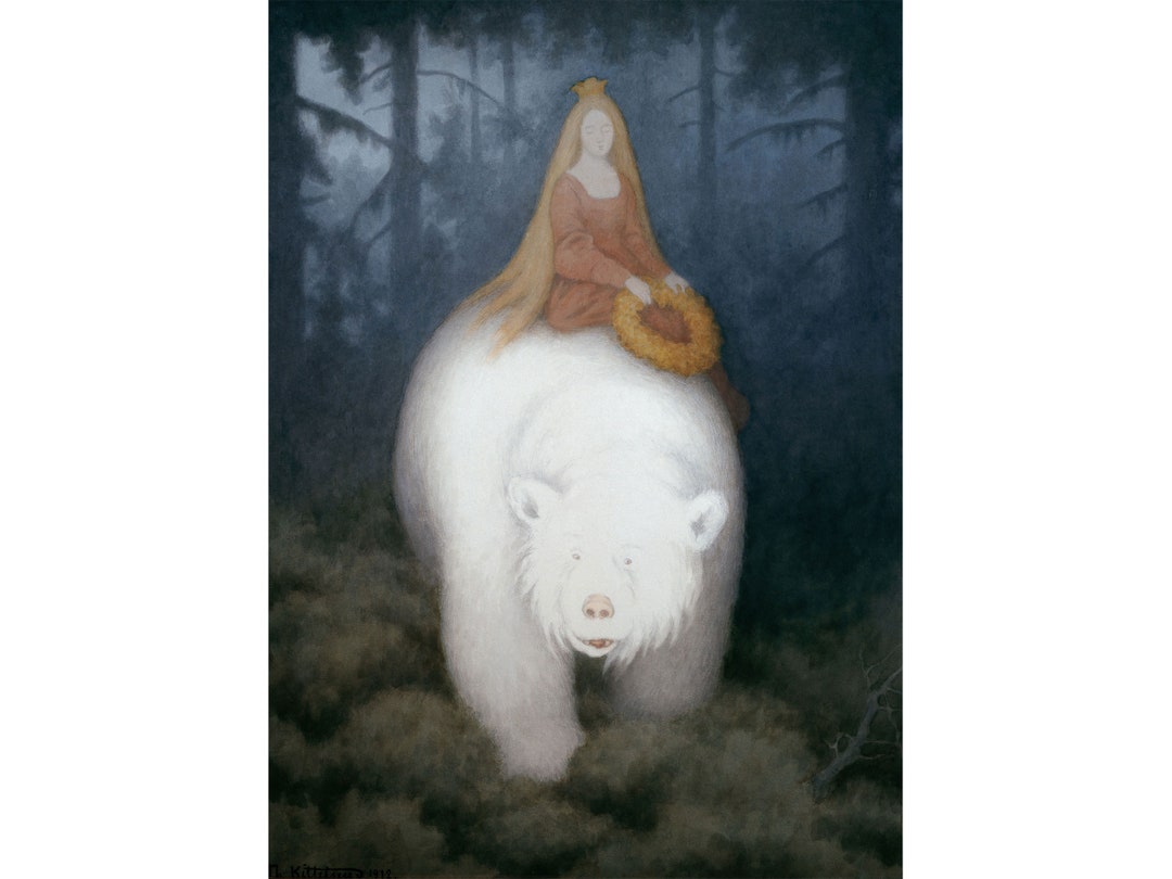Theodor Kittelsen : White Bear King Valemon (1912) - Giclee Fine Art ...