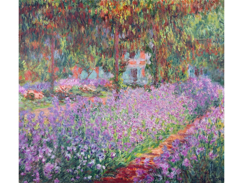 Claude Monet : the Artist's Garden at Giverny 1900 - Etsy