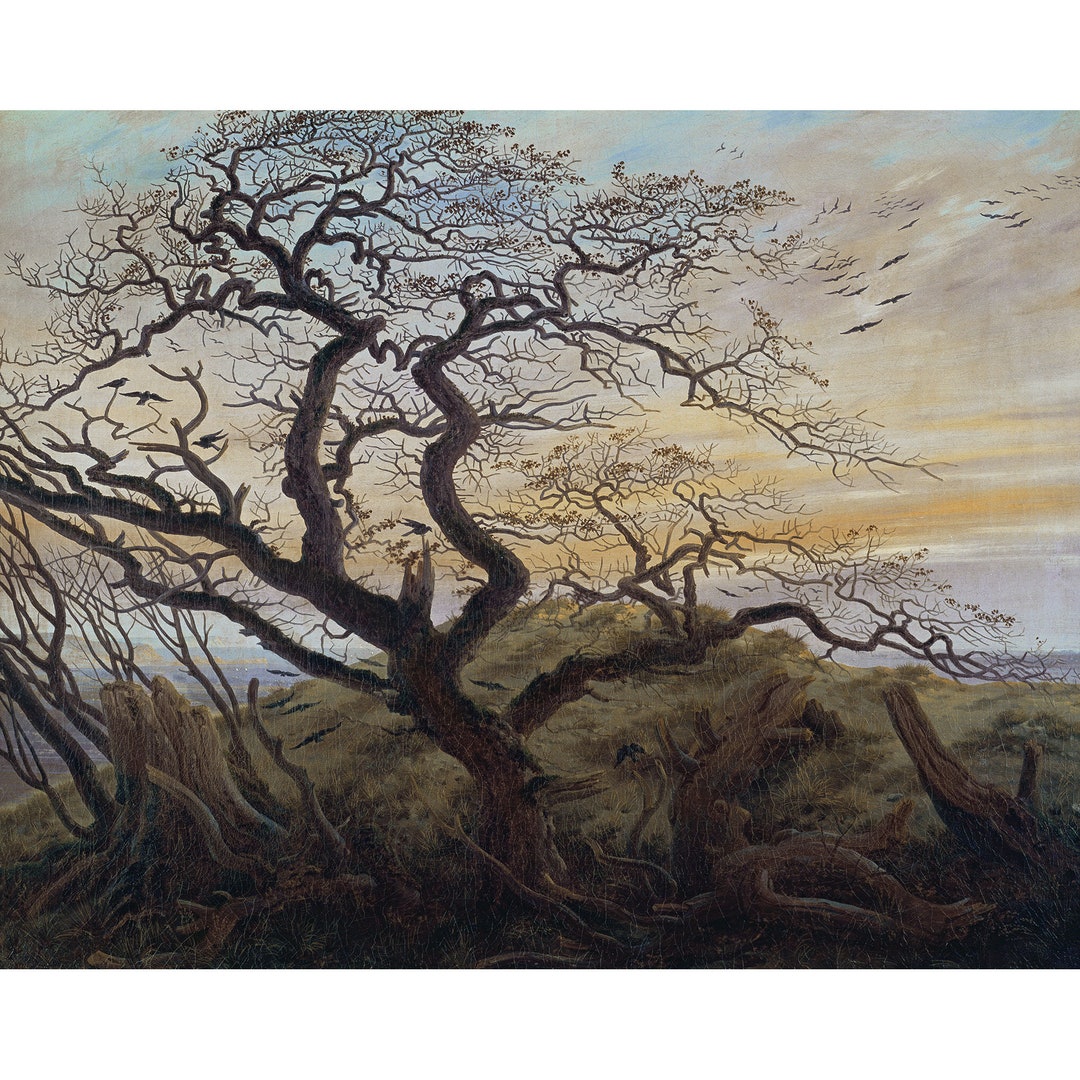 Caspar David Friedrich : the Tree of Crows (1822) - Giclee Fine Art ...