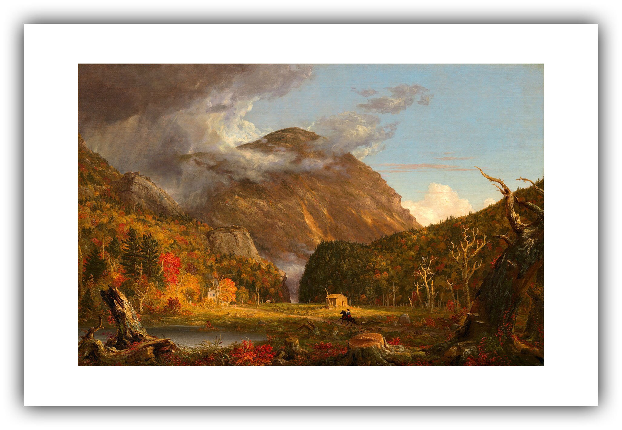 Thomas Cole : A View of the Mountain Pass Called the Notch of the White ...