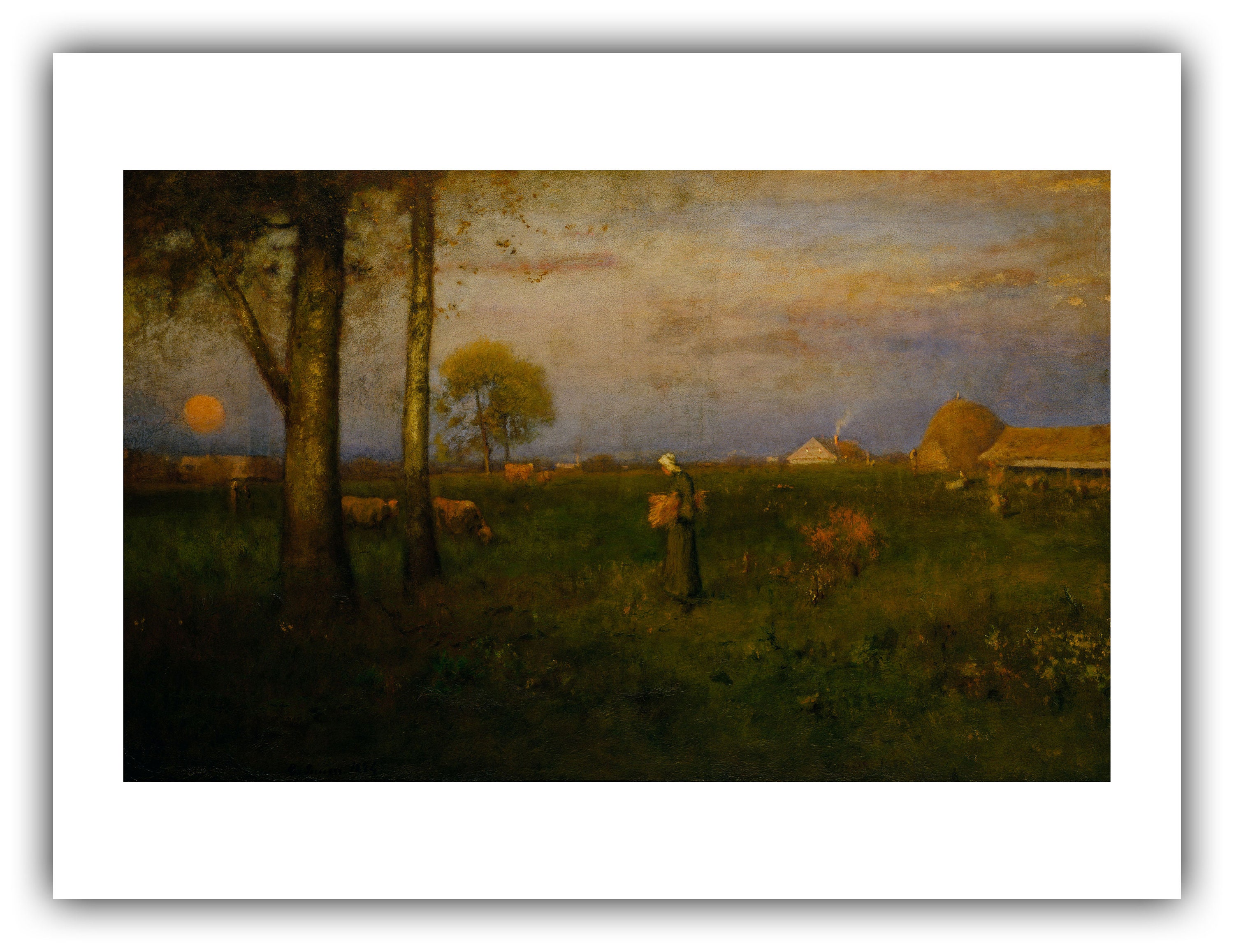 George Inness : Sundown 1884 Giclee Fine Art | Etsy