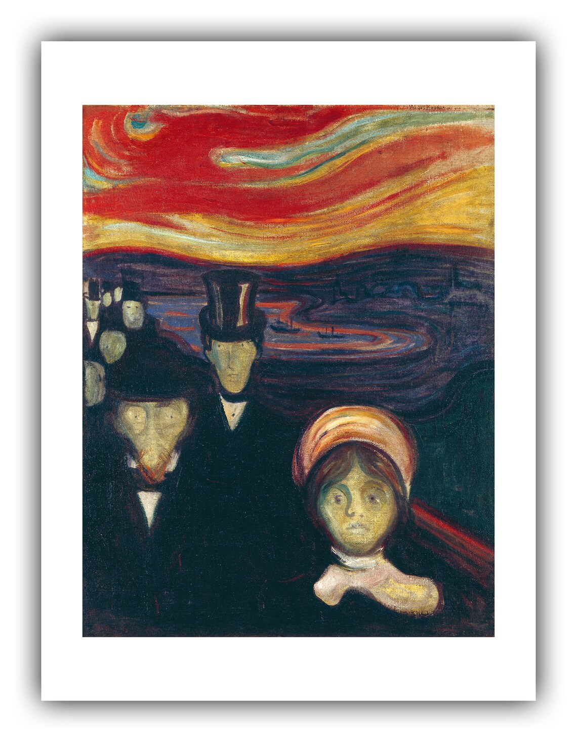 Edvard Munch : Anxiety 1894 Giclee Fine Art Print - Etsy