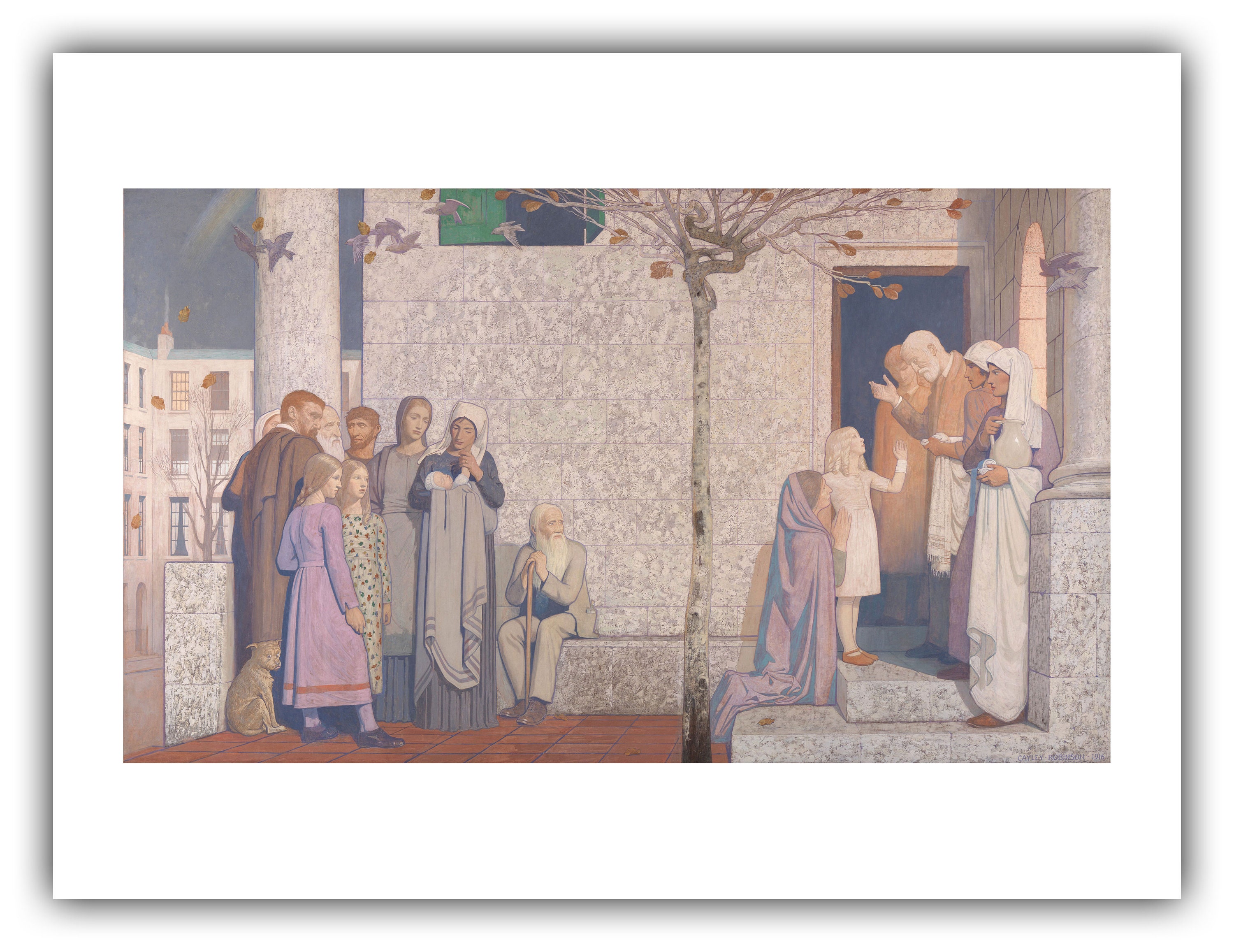 Frederick Cayley Robinson : Acts of Mercy - the Doctor II (1916 ...