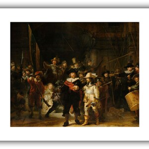 Rembrandt Van Rijn : the Night Watch (1642) - Giclee Fine Art Print - Etsy