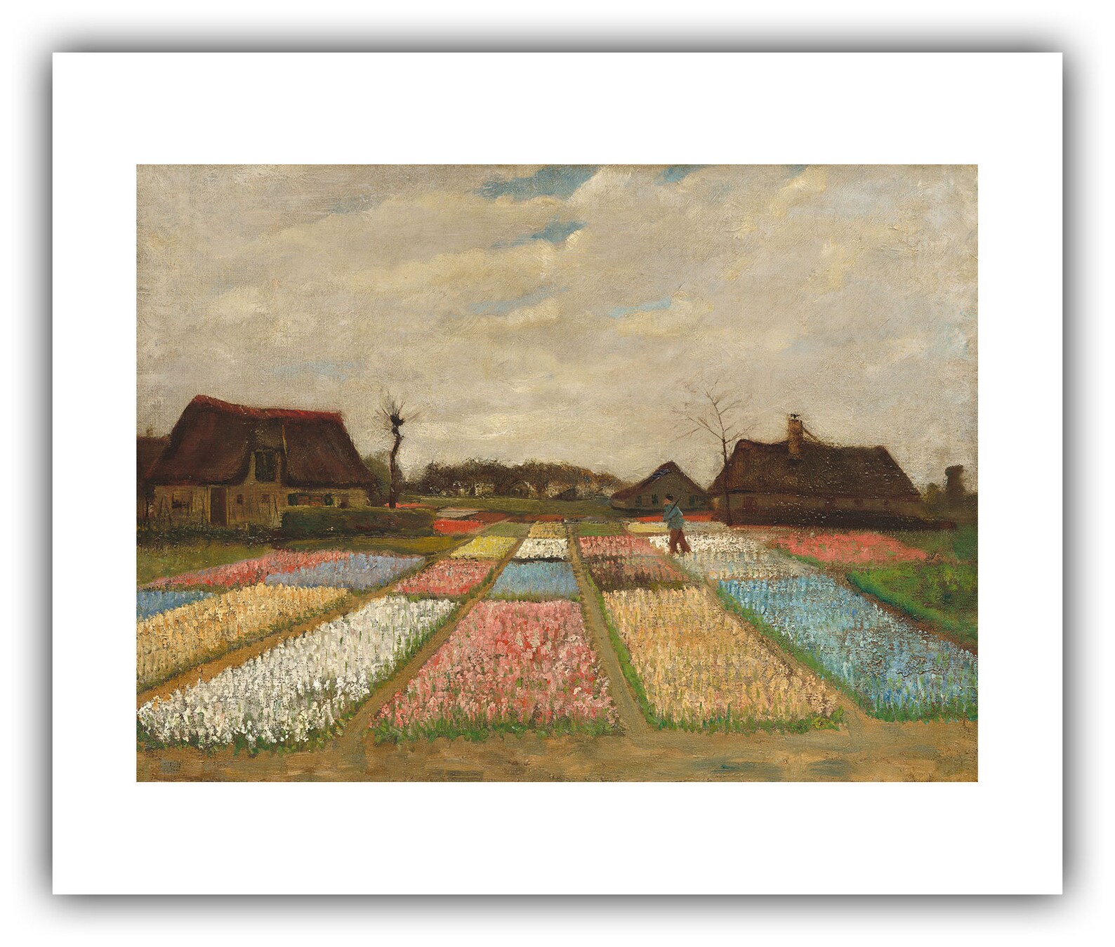 Vincent Van Gogh : Flower Beds in Holland (bulb Fields) (1883) - Giclee ...